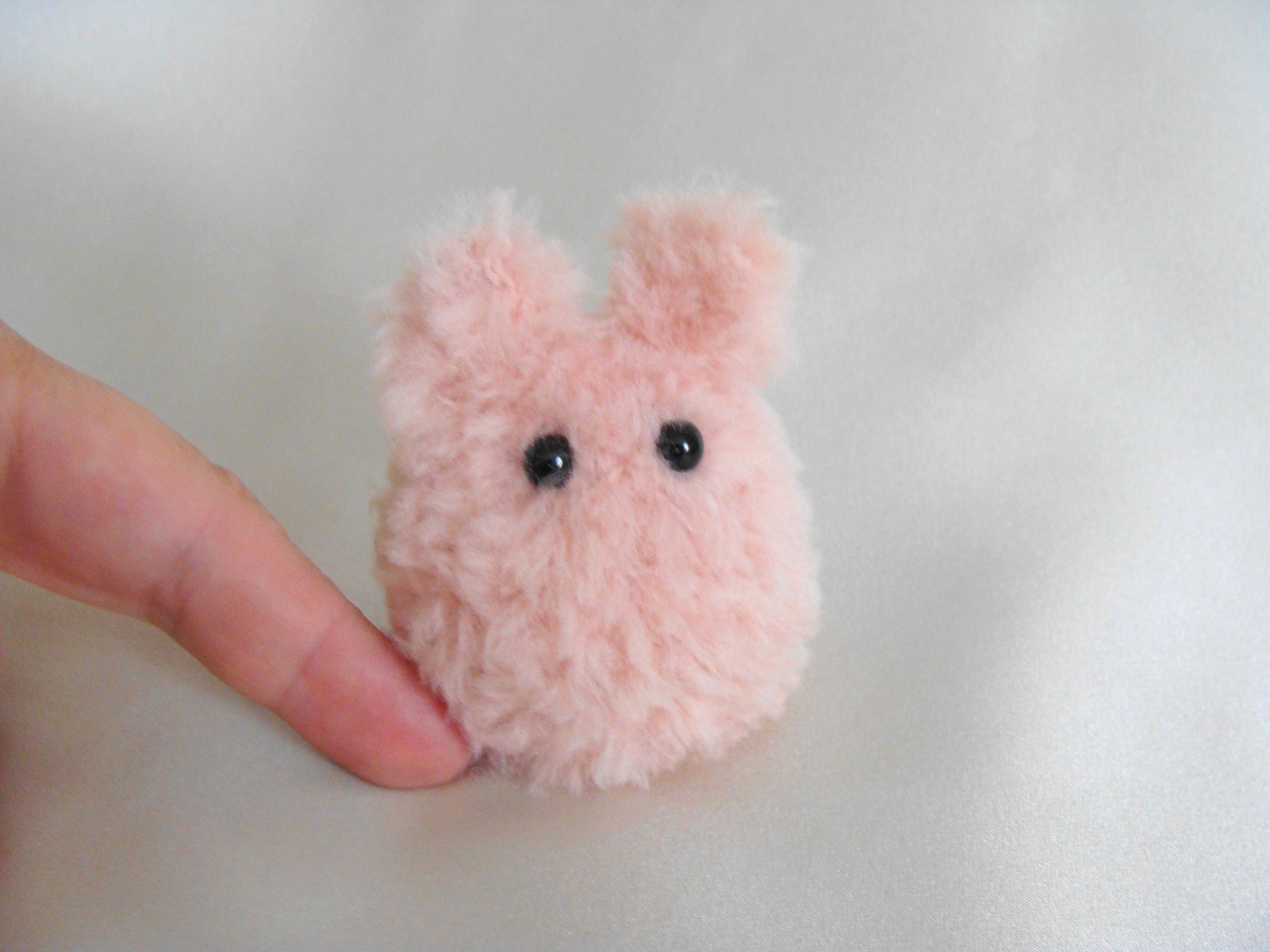 Fidget Toy. Stress Ball Fluffy Pink Bunny Plush Worry Pet | Etsy