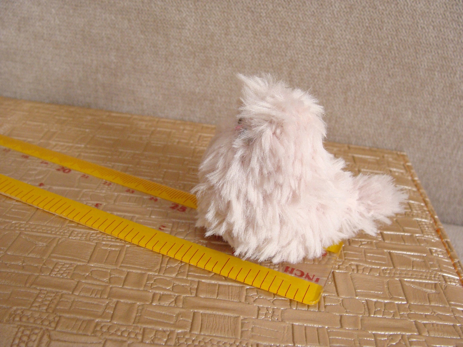 Little Fluffy Cat Desk Pet Cute Cat Plush Worry Pet Desk - Etsy