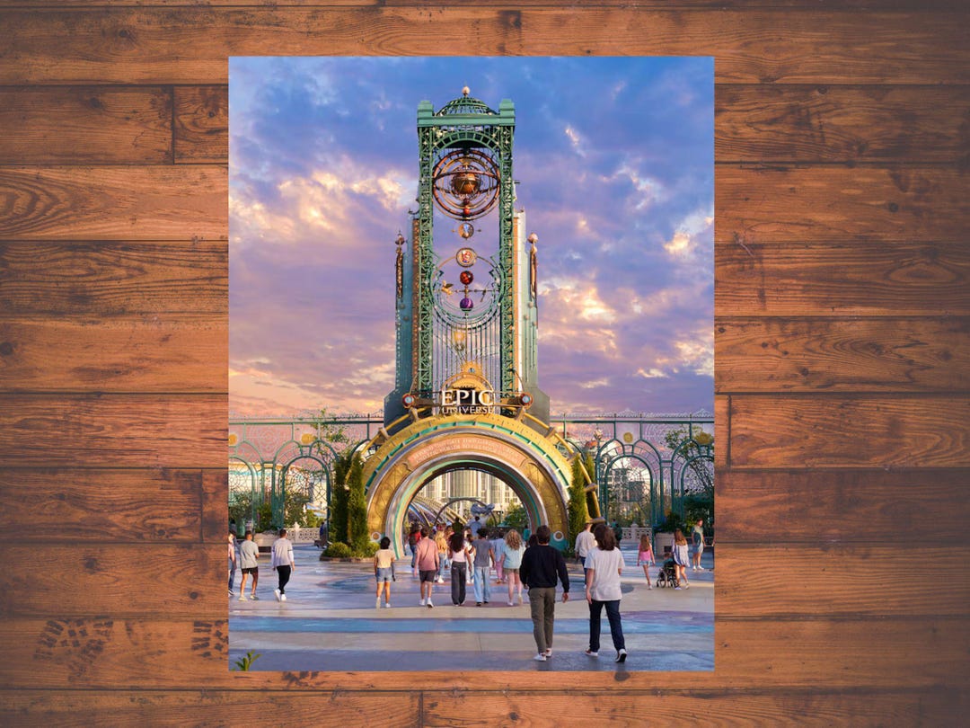 UP008 Universal Epic Universe Celestial Prk Poster - Etsy