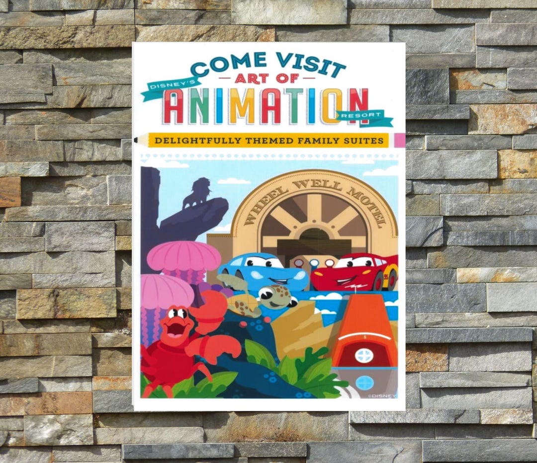 PP118 Disney Art of Animation Resort Poster - Etsy