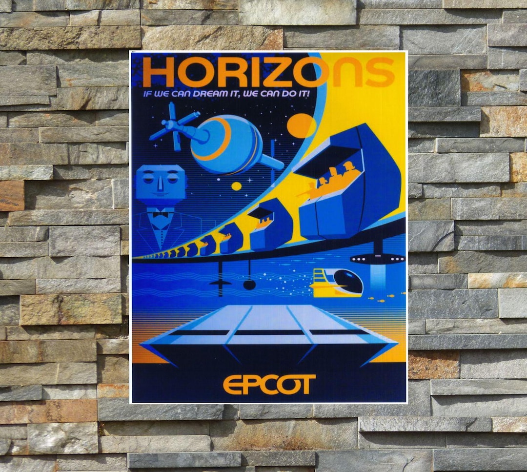PP077 Disney EPCOT Horizons Pavilion Park Poster - Etsy