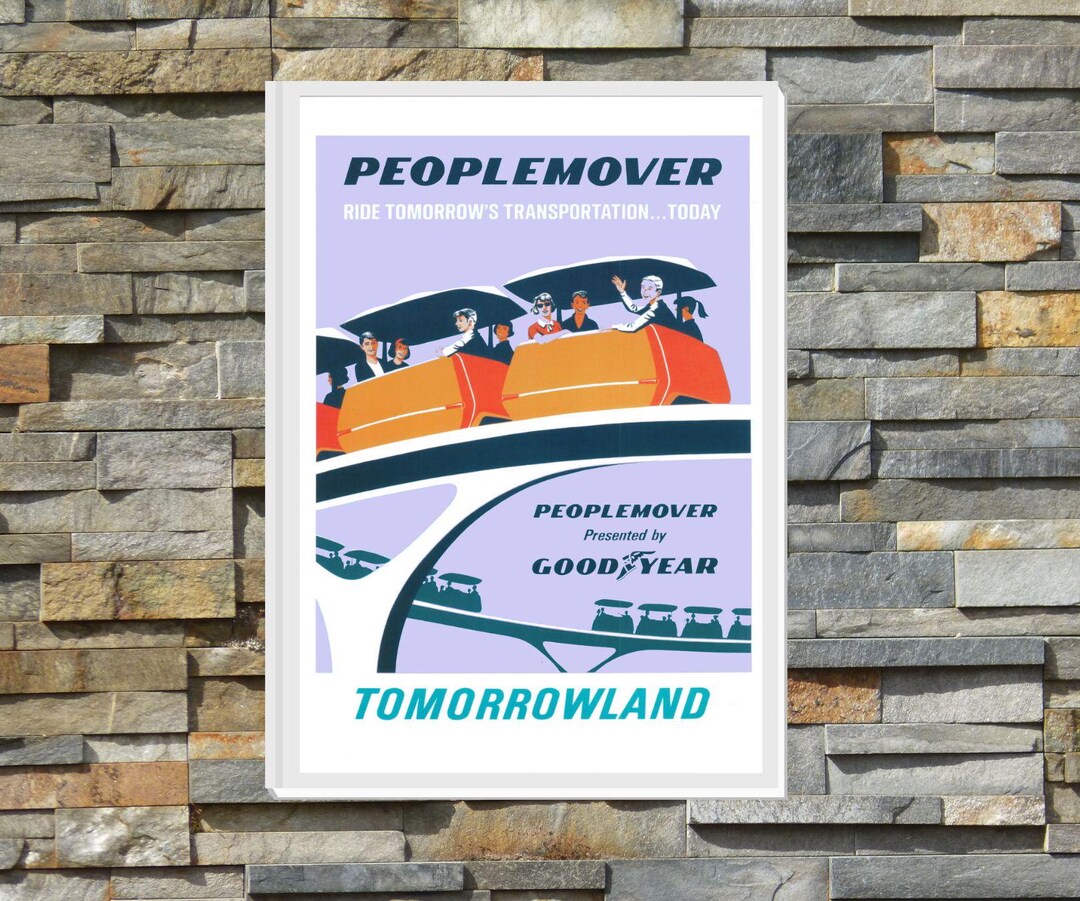 PP147 Disney People Mover Ride Poster - Etsy