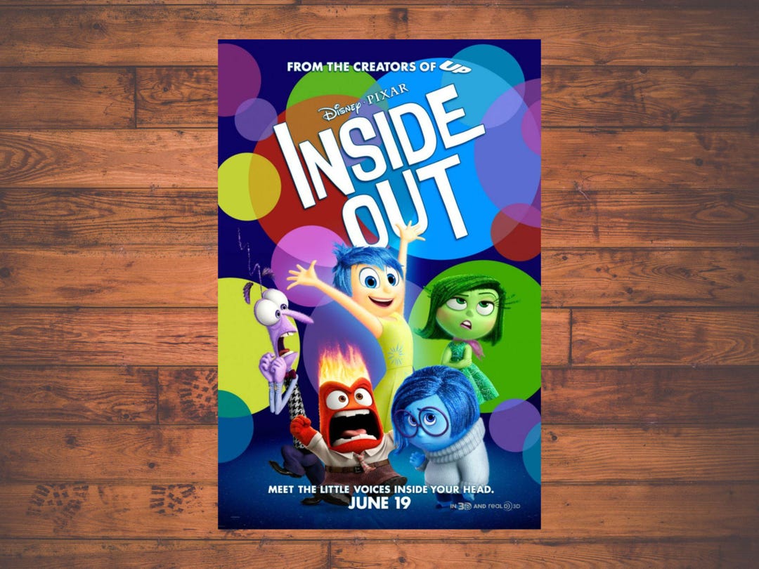 MP082 Disney Inside Out Movie Poster - Etsy