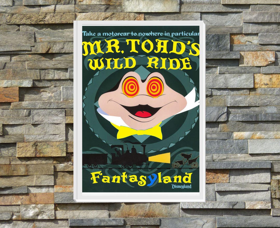 PP142 Disney Mr. Toad's Ride Poster - Etsy