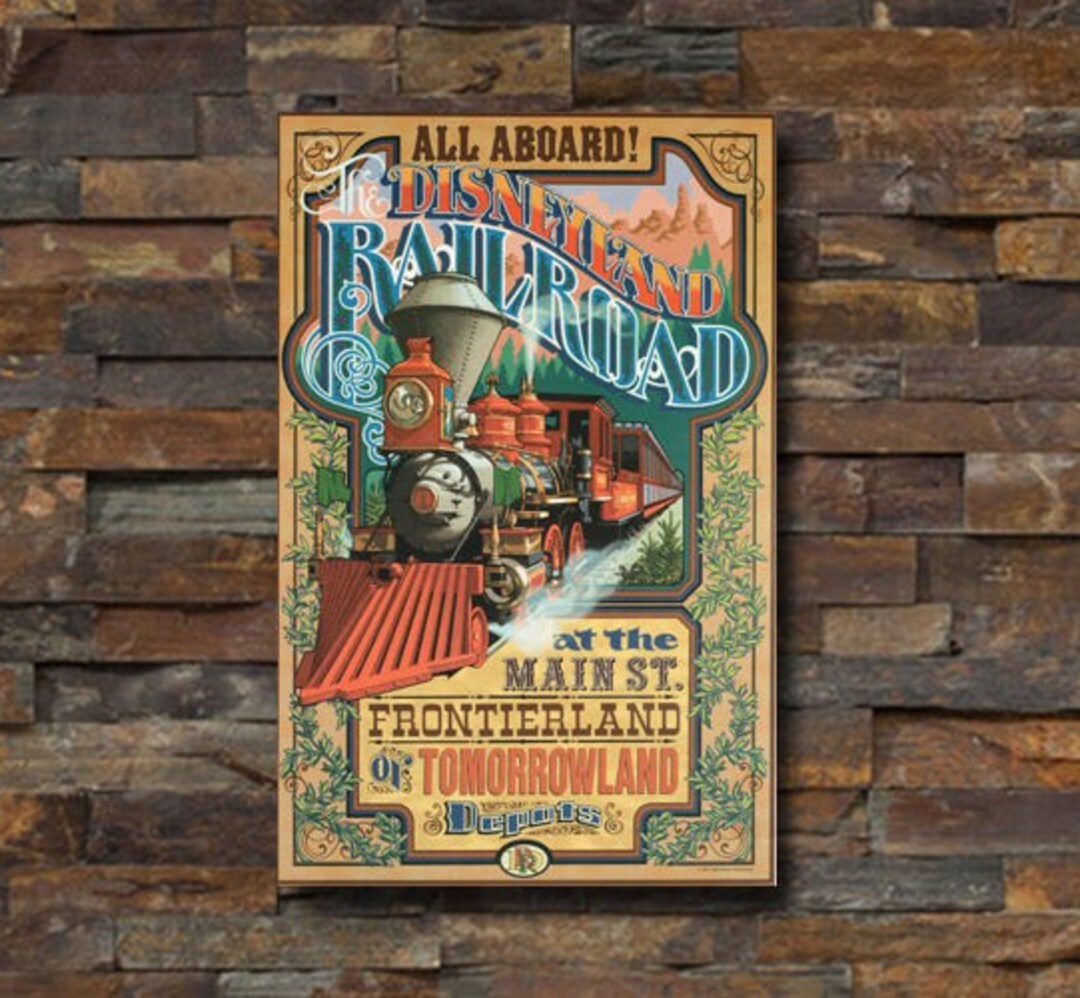 PP061 Disneyland Railroad Ride Poster - Etsy
