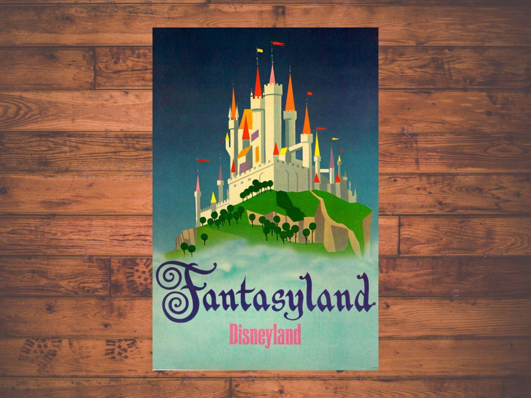 PP190 Disneyland Fantasyland Park Poster - Etsy