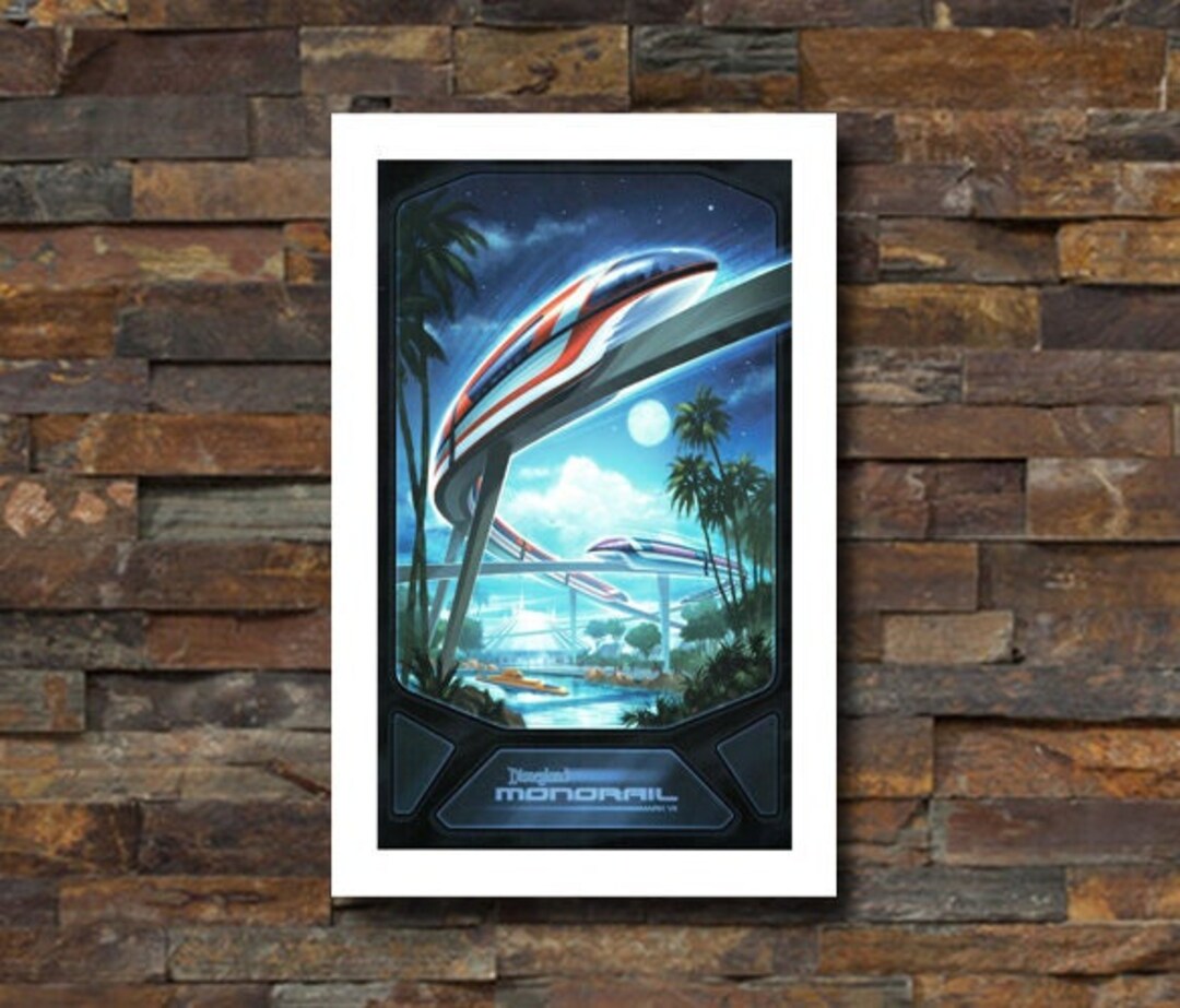 PP041 Disney Monorail Ride Poster - Etsy