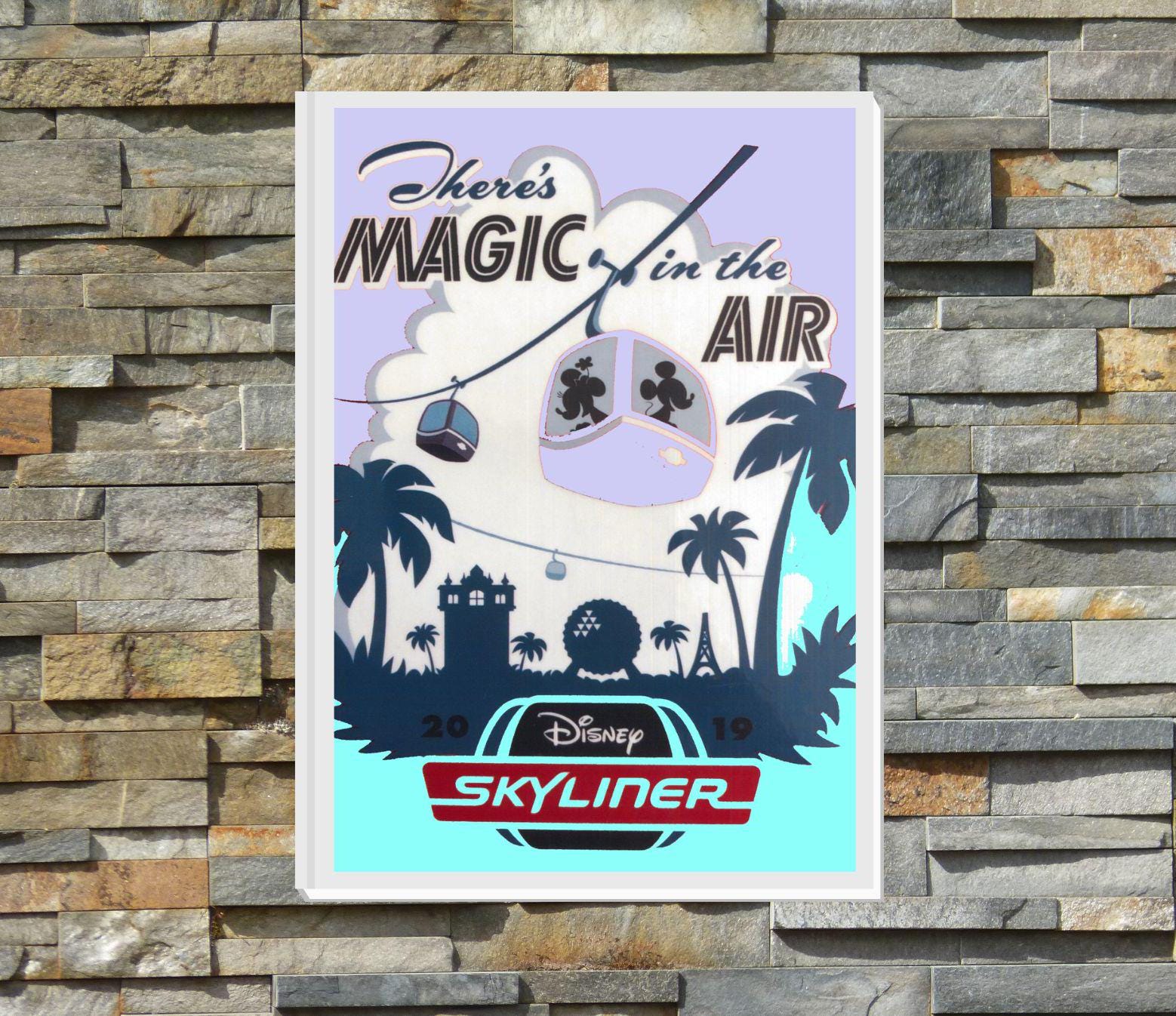 PP150 Disney Skyliner Ride Poster - Etsy