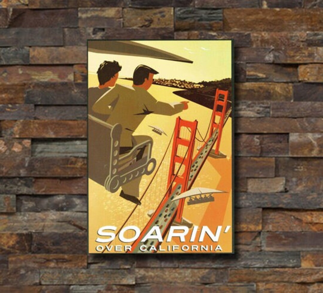 PP064 Disney Soarin' Over California Ride Poster - Etsy
