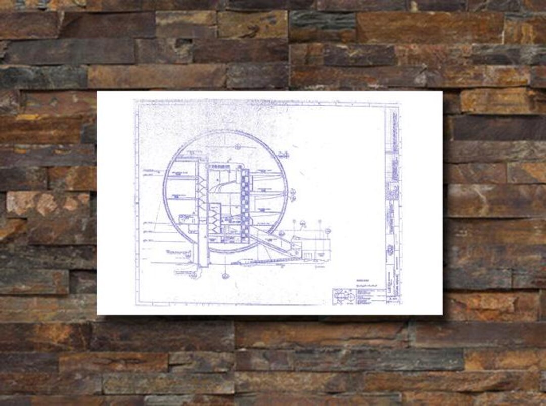 BP035 Disney EPCOT Spaceship Earth Elevation Blueprint Plan Poster - Etsy