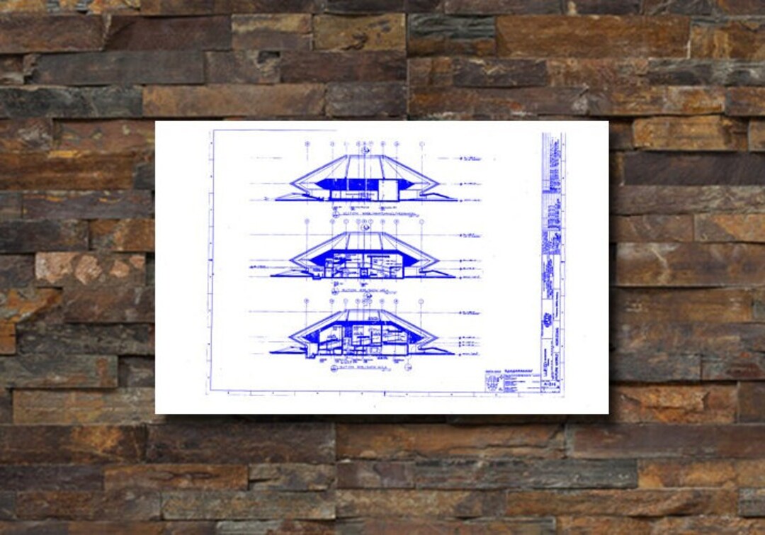 BP007 WDW EPCOT Horizons Pavilion Blueprint Plan Poster - Etsy