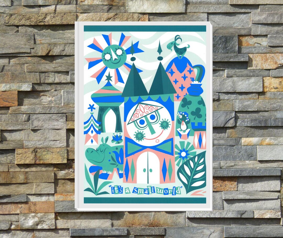 PP133 Disney Small World Poster - Etsy