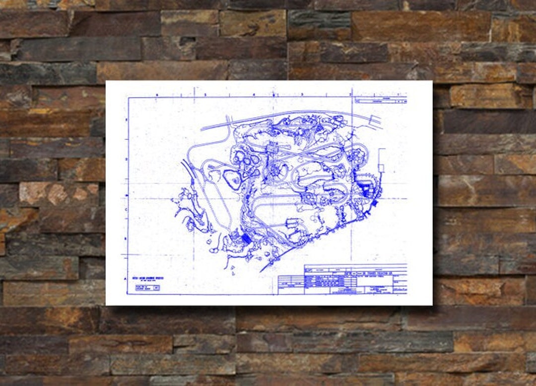 BP002 WDW Big Thunder Mountain Railroad Blueprint Plan Poster - Etsy
