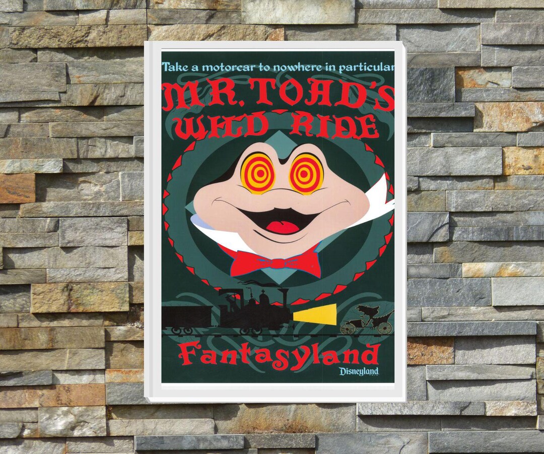 PP141 Disney Mr. Toad's Ride Poster - Etsy