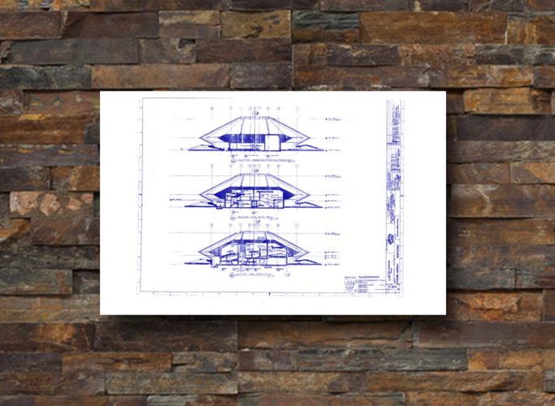 BP052 Disney EPCOT Horizons Elevations Blueprint Plan Poster - Etsy