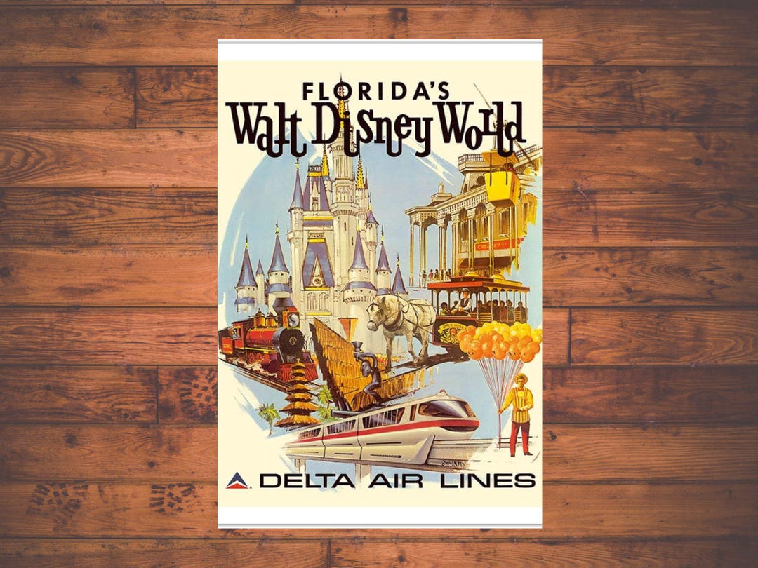 PP209 Walt Disney World Travel Poster - Etsy