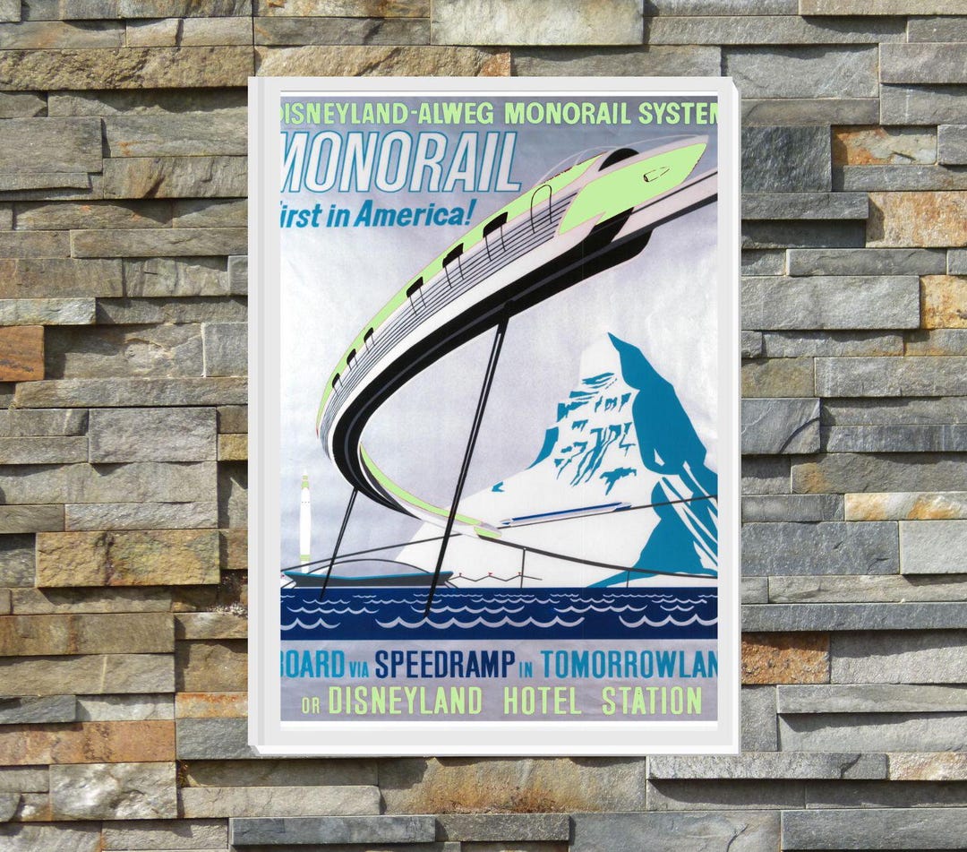PP138 Disney Monorail Poster - Etsy