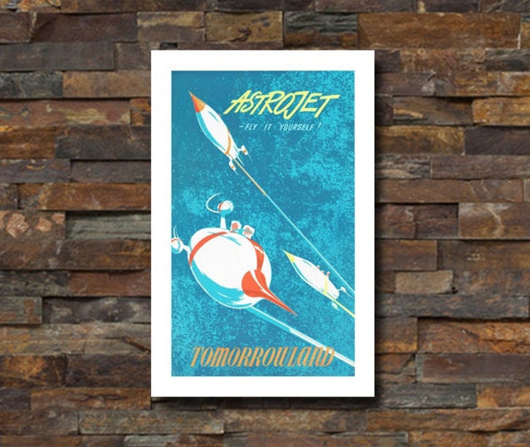 PP043 Disney Tomorrowland Astro Jet Ride Poster - Etsy