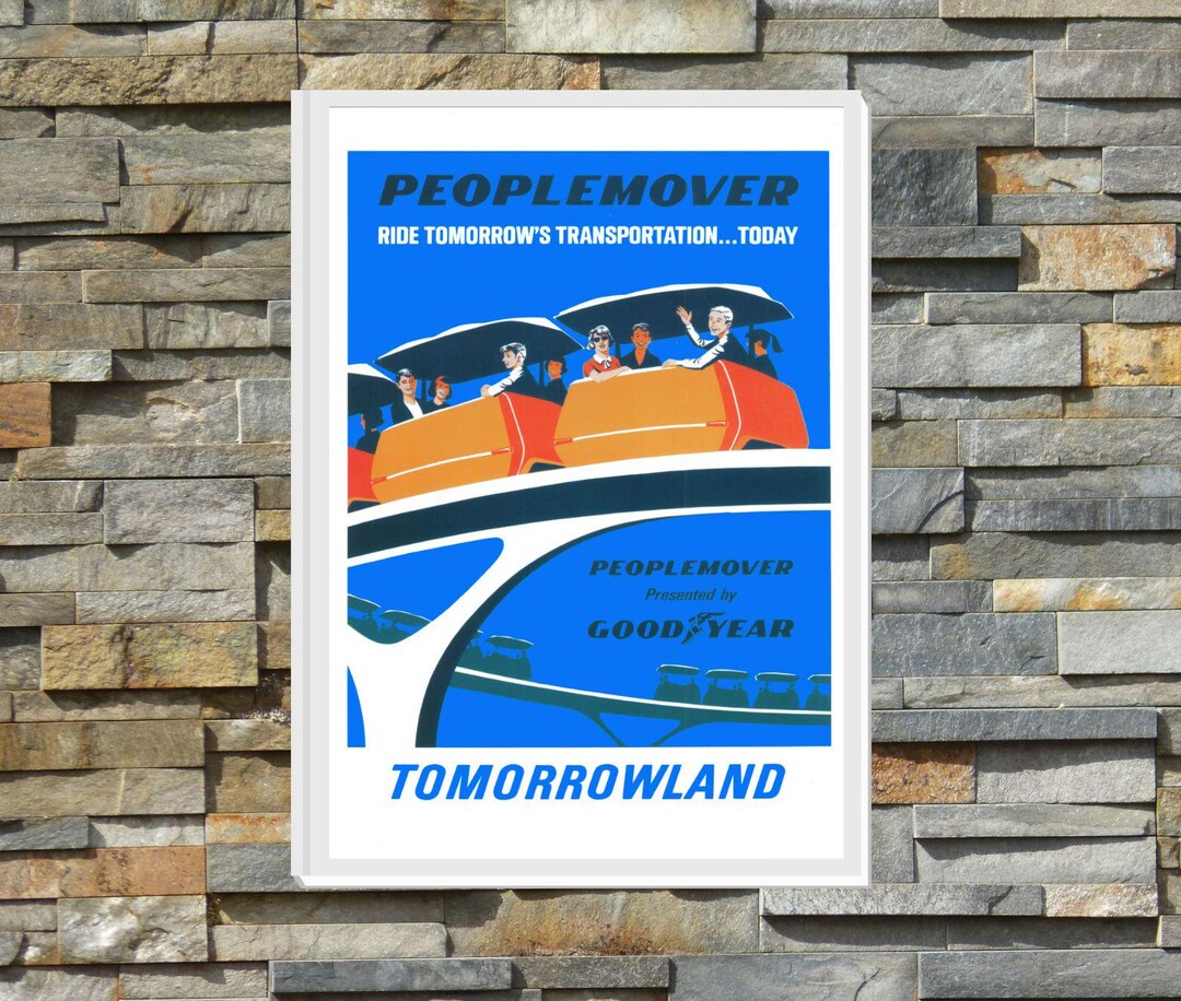 PP146 Disney People Mover Ride Poster - Etsy