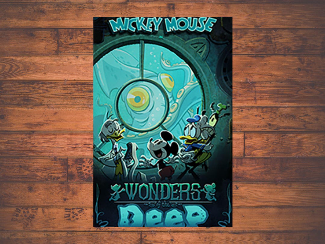 PP210 Disney Mickey Mouse Wonders of the Deep Poster - Etsy
