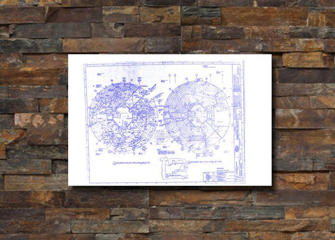 BP009 WDW EPCOT Spaceship Earth Blueprint Plan Poster - Etsy