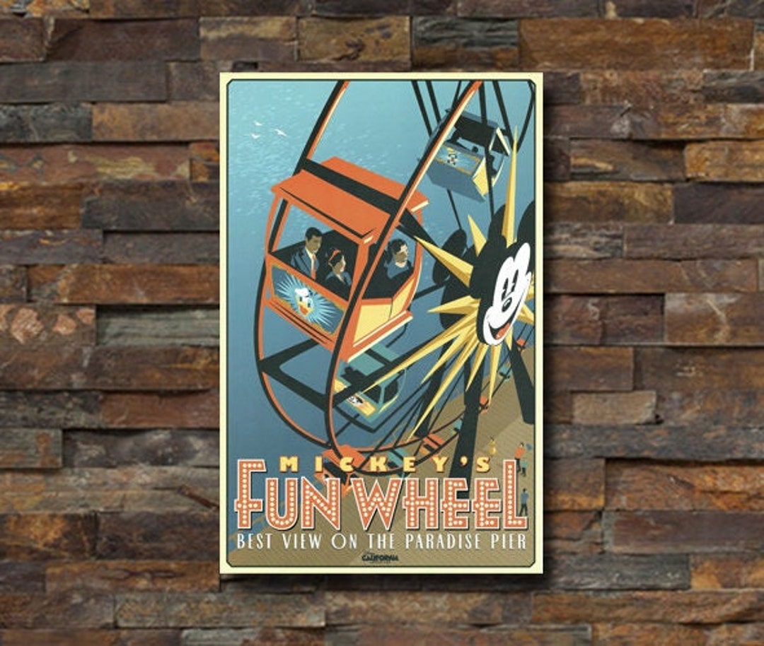 PP046 Disney Mickey's Fun Wheel Ride Poster - Etsy