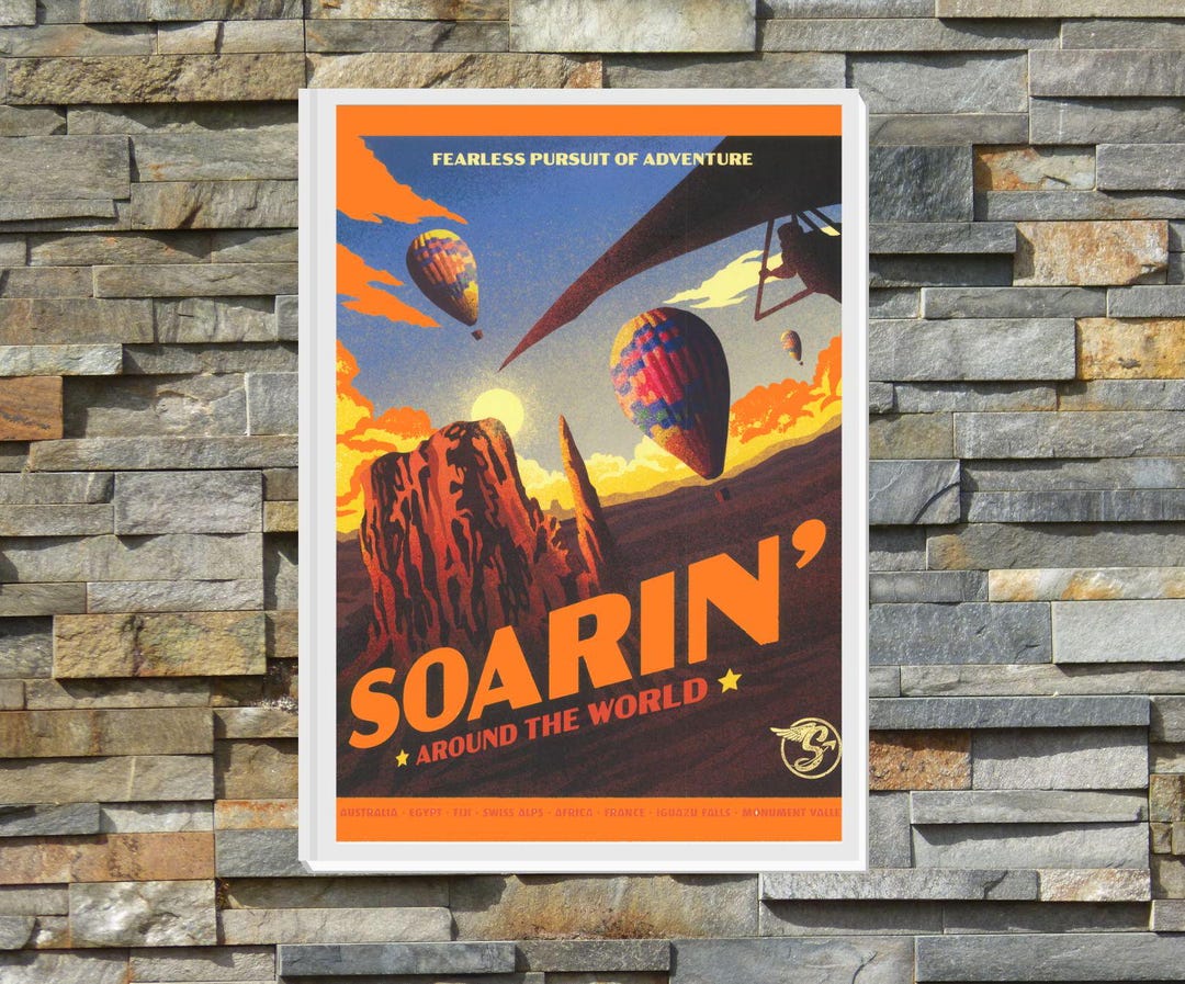 PP159 Disney Soarin' Ride Poster - Etsy