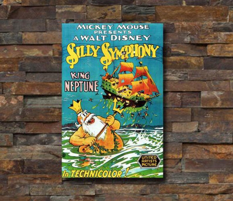 MP074 Disney King Neptune Movie Poster - Etsy