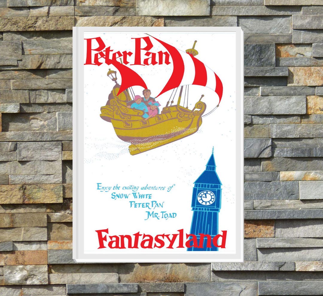 PP148 Disney Peter Pan Ride Poster - Etsy