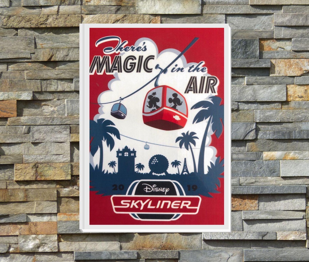 PP152 Disney Skyliner Ride Poster - Etsy