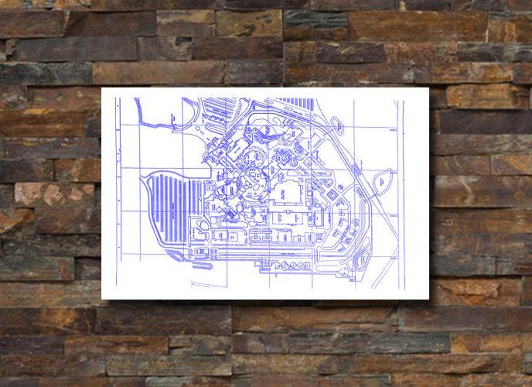 BP023 Disney MGM Site Blueprint Plan Poster - Etsy