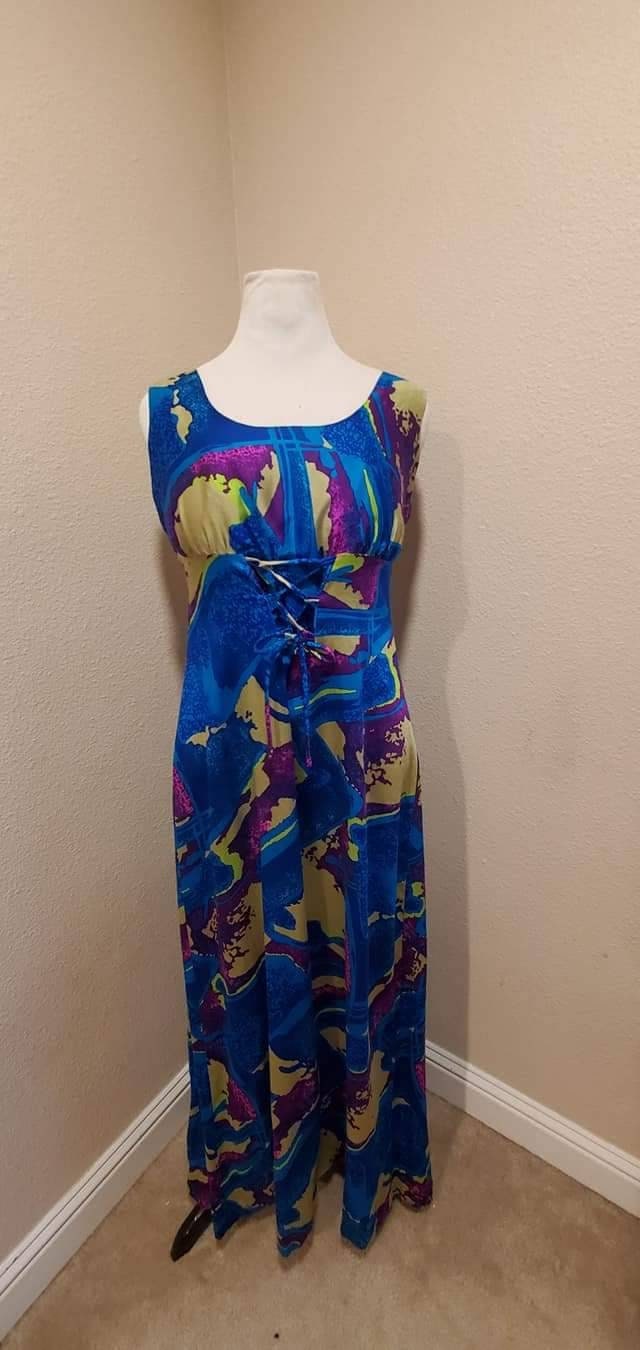Vintage 40 Bust 1XL Gorgeous 60s 70s Psychedelic Volup Plus Size ...