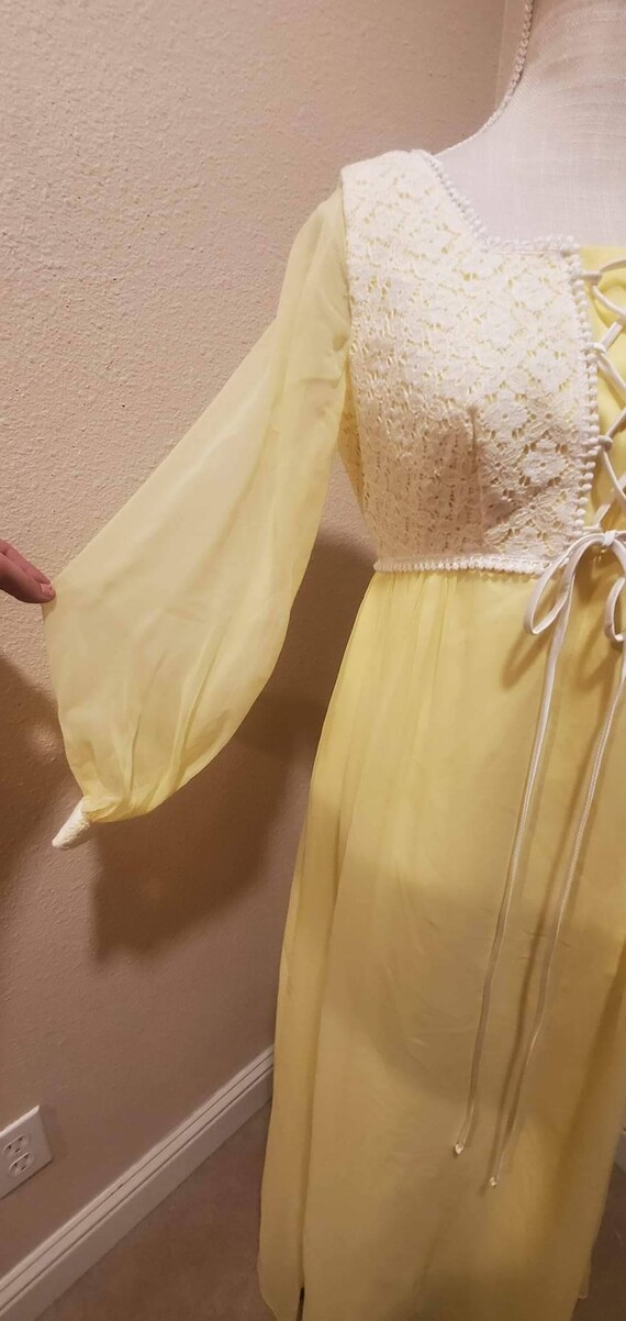 Dreamy 1970s Renaissance cottage core corset bust she… - Gem