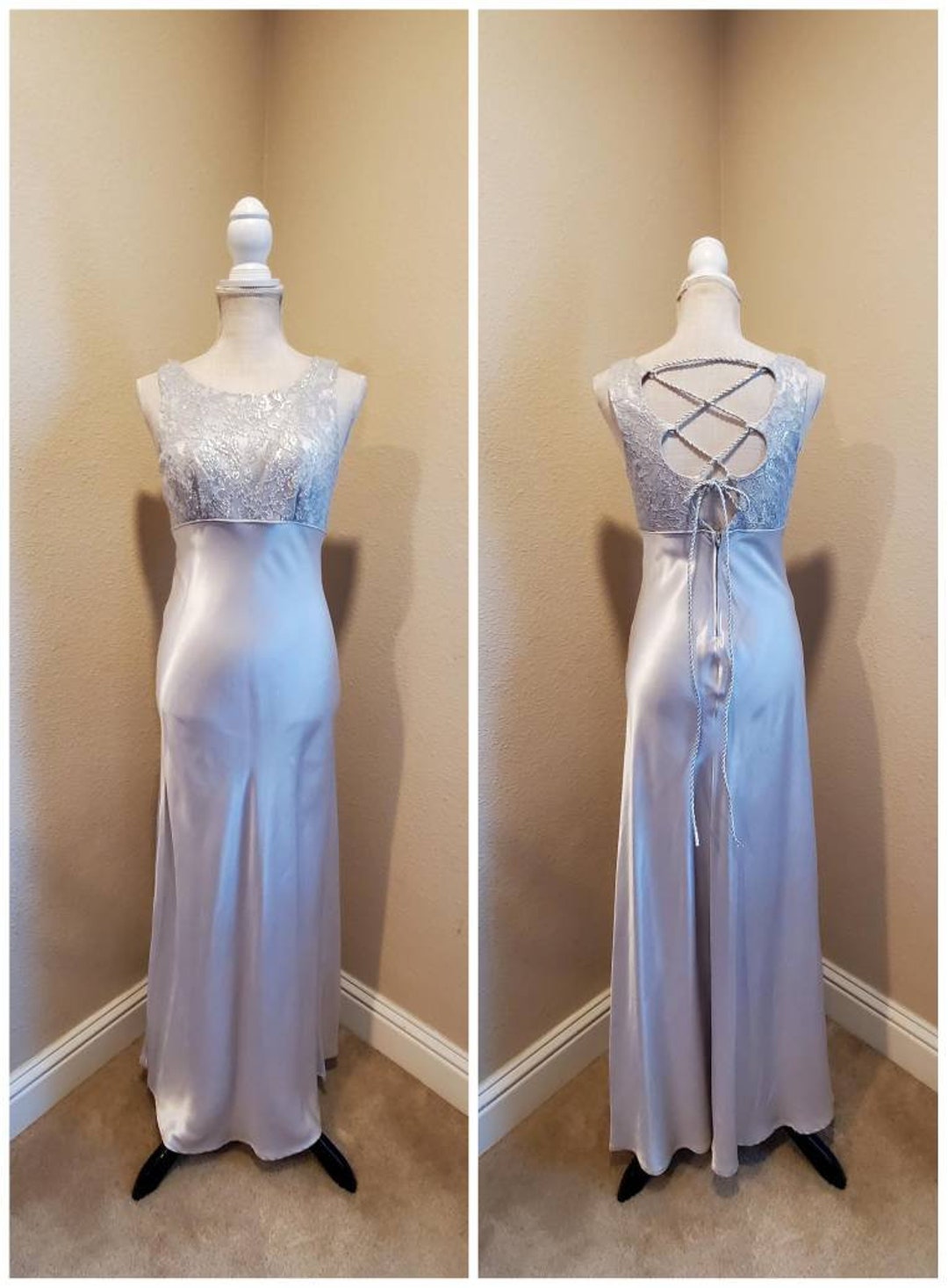 Vintage 1990s 2000s Y2K Silver Irredecent Gray Floral Metallic - Etsy