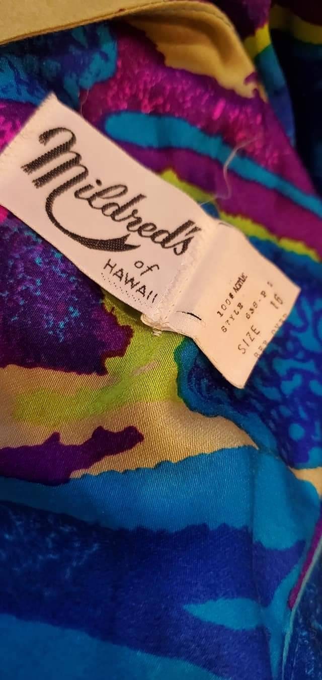 Vintage 40 Bust 1XL Gorgeous 60s 70s Psychedelic Volup Plus Size ...