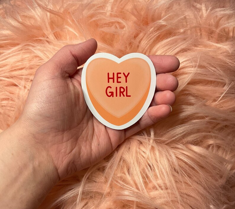 Conversation Heart Stickers Conversation Heart Candy Heart Sticker ...