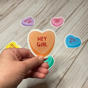 Conversation Heart Stickers Conversation Heart Candy Heart Sticker ...