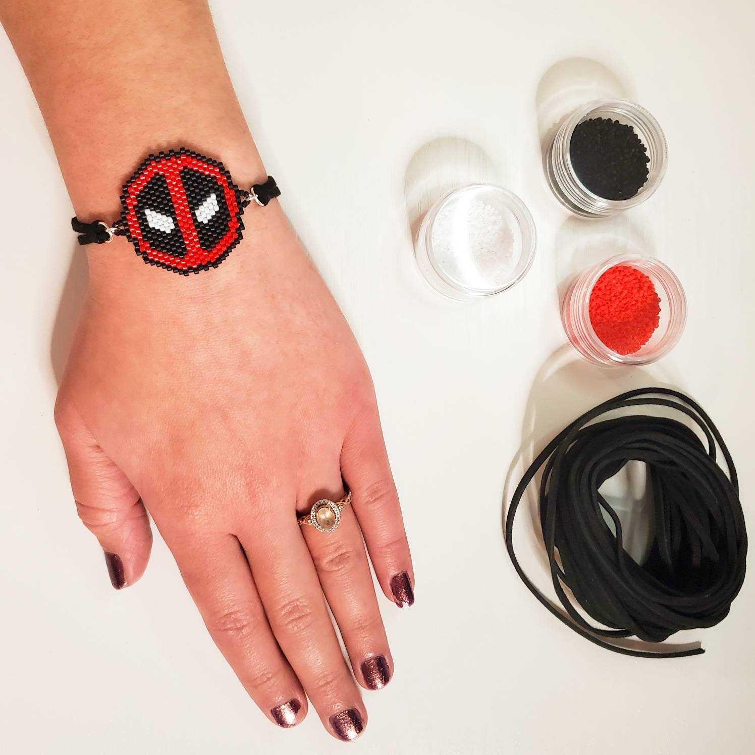 Deadpool Jewelry Deadpool Fan Art Adjustable Bracelet Deadpool ...