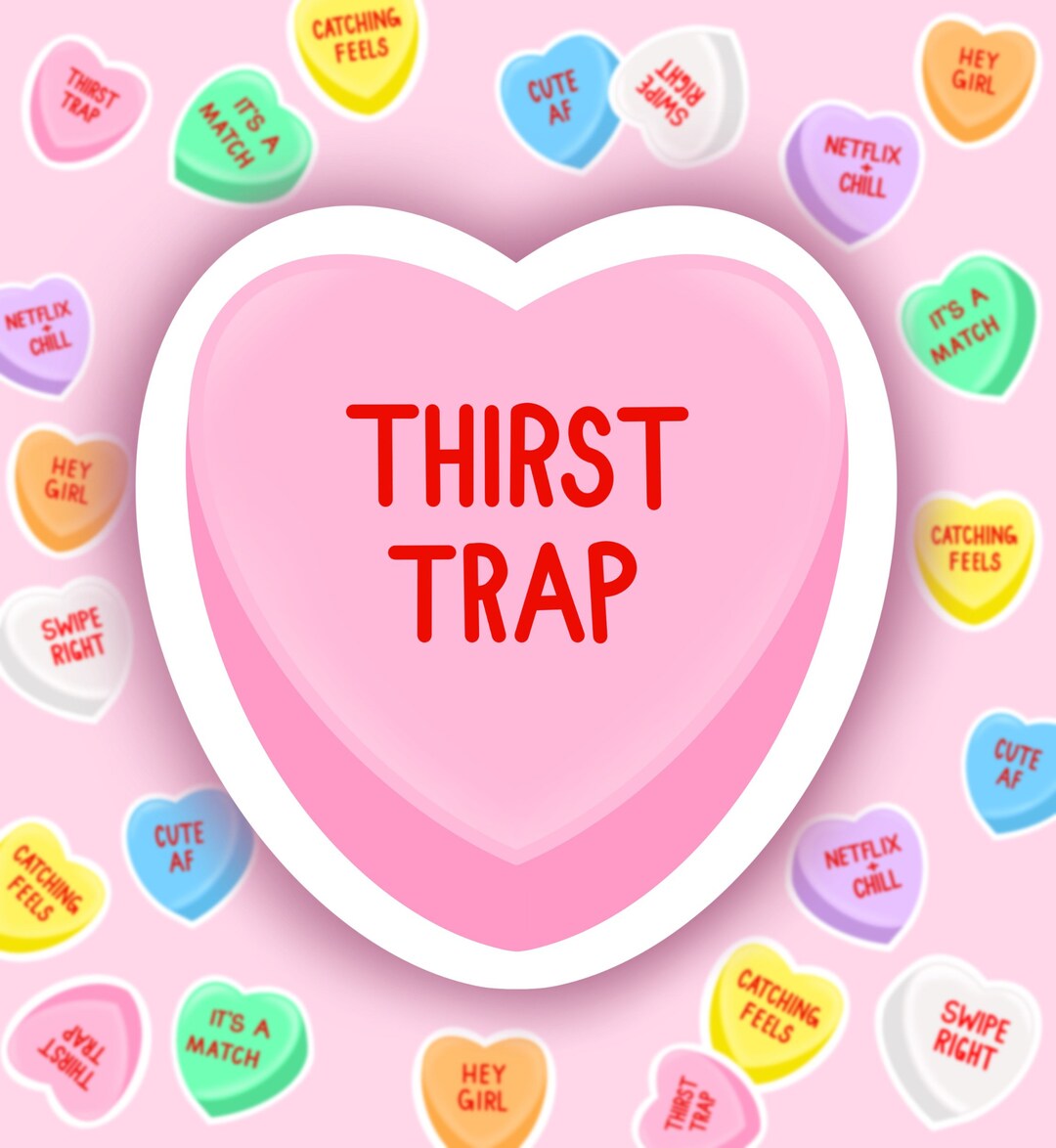 Conversation Heart Stickers Conversation Heart Candy Heart Sticker ...