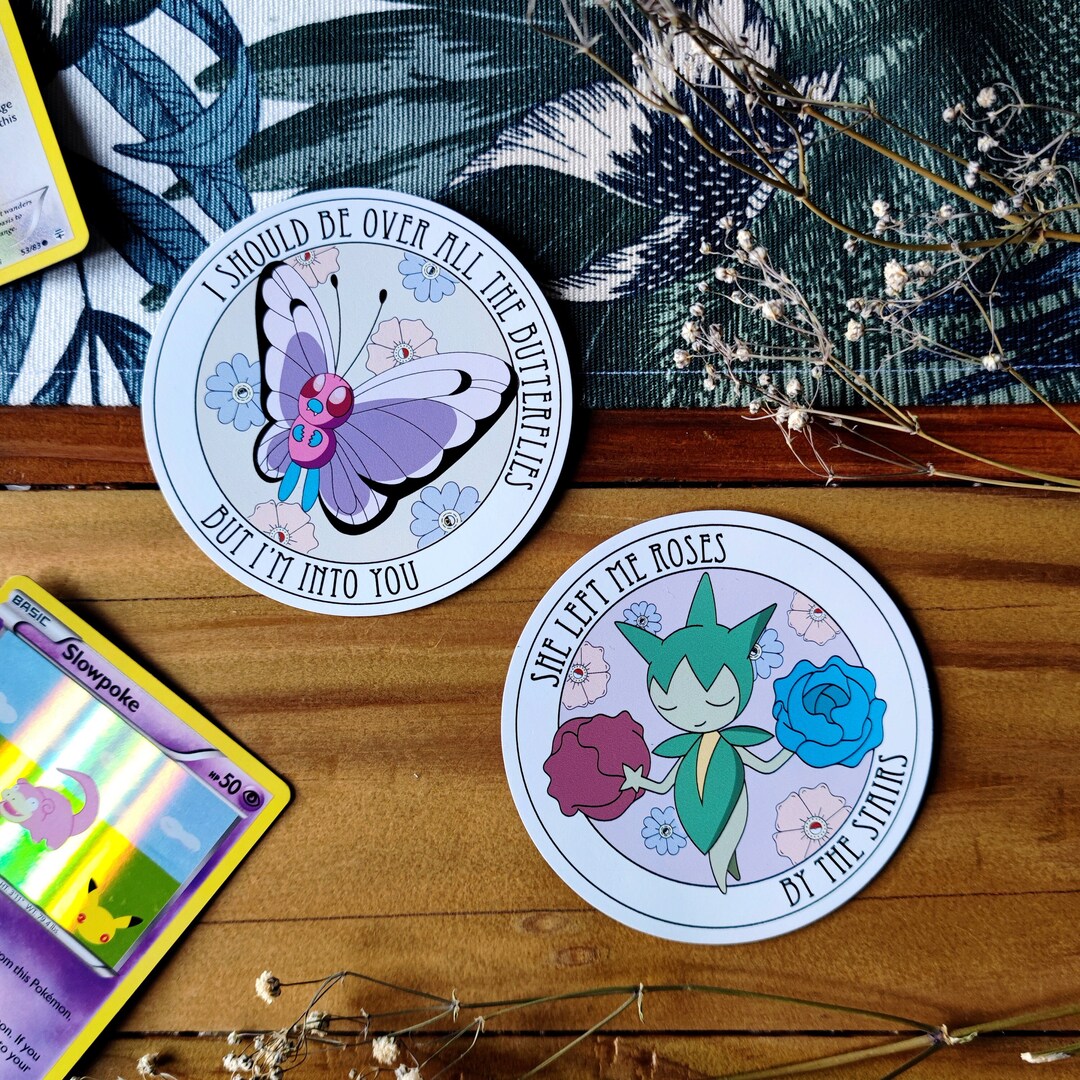 Poke Fridge Magnets 2 Pack Anime Kawaii, Valentines Day, Gaming Fan Art ...