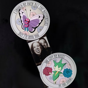 Poke Fridge Magnets 2 Pack Anime Kawaii, Valentines Day, Gaming Fan Art ...