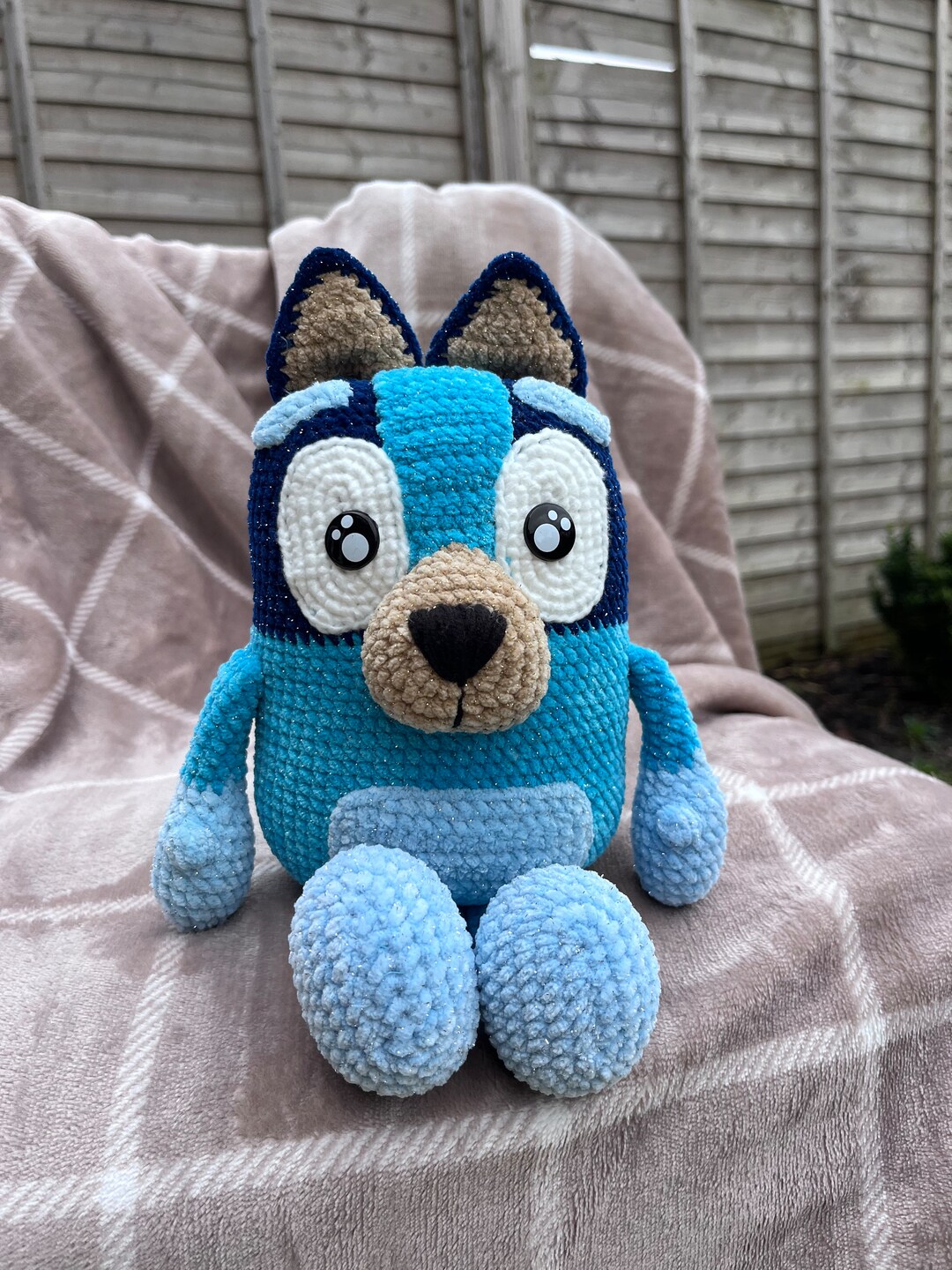 Hand-crocheted Bluey Heeler Toy - Perfect Gift for Bluey Fans - 28cm ...