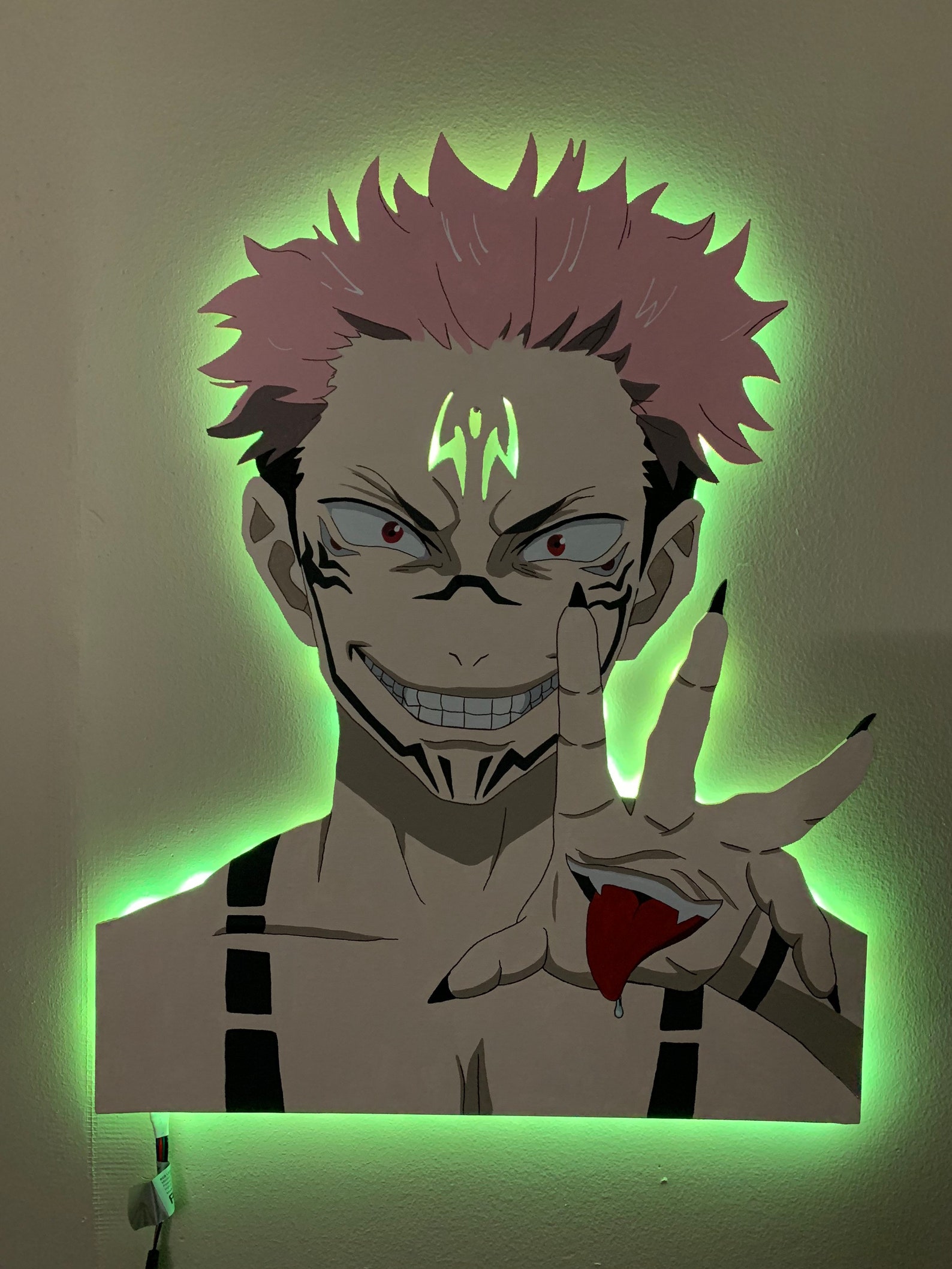 Anime Inspired LED Backlit Painting - Etsy