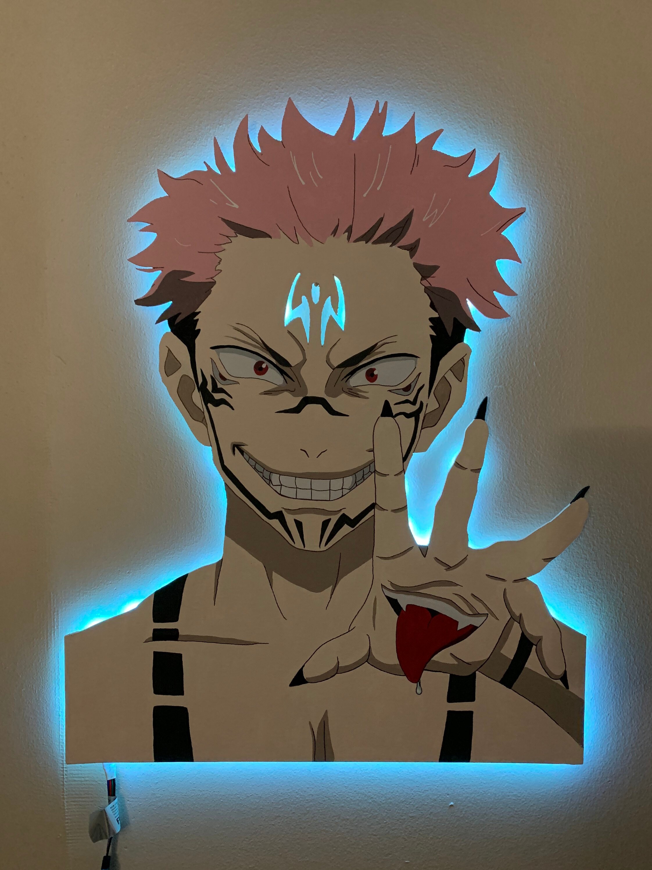 Anime Inspired LED Backlit Painting - Etsy