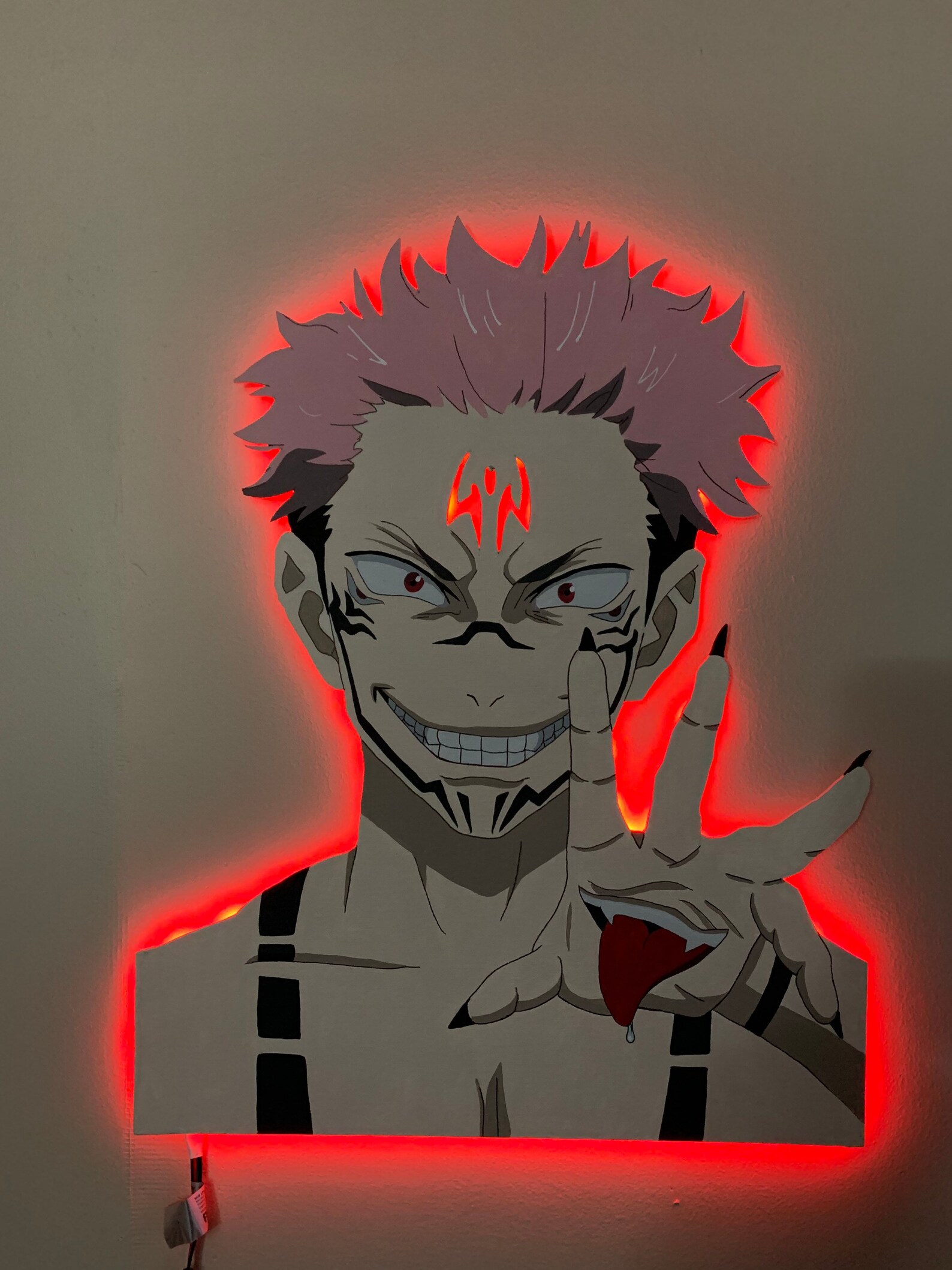 Anime Inspired LED Backlit Painting - Etsy