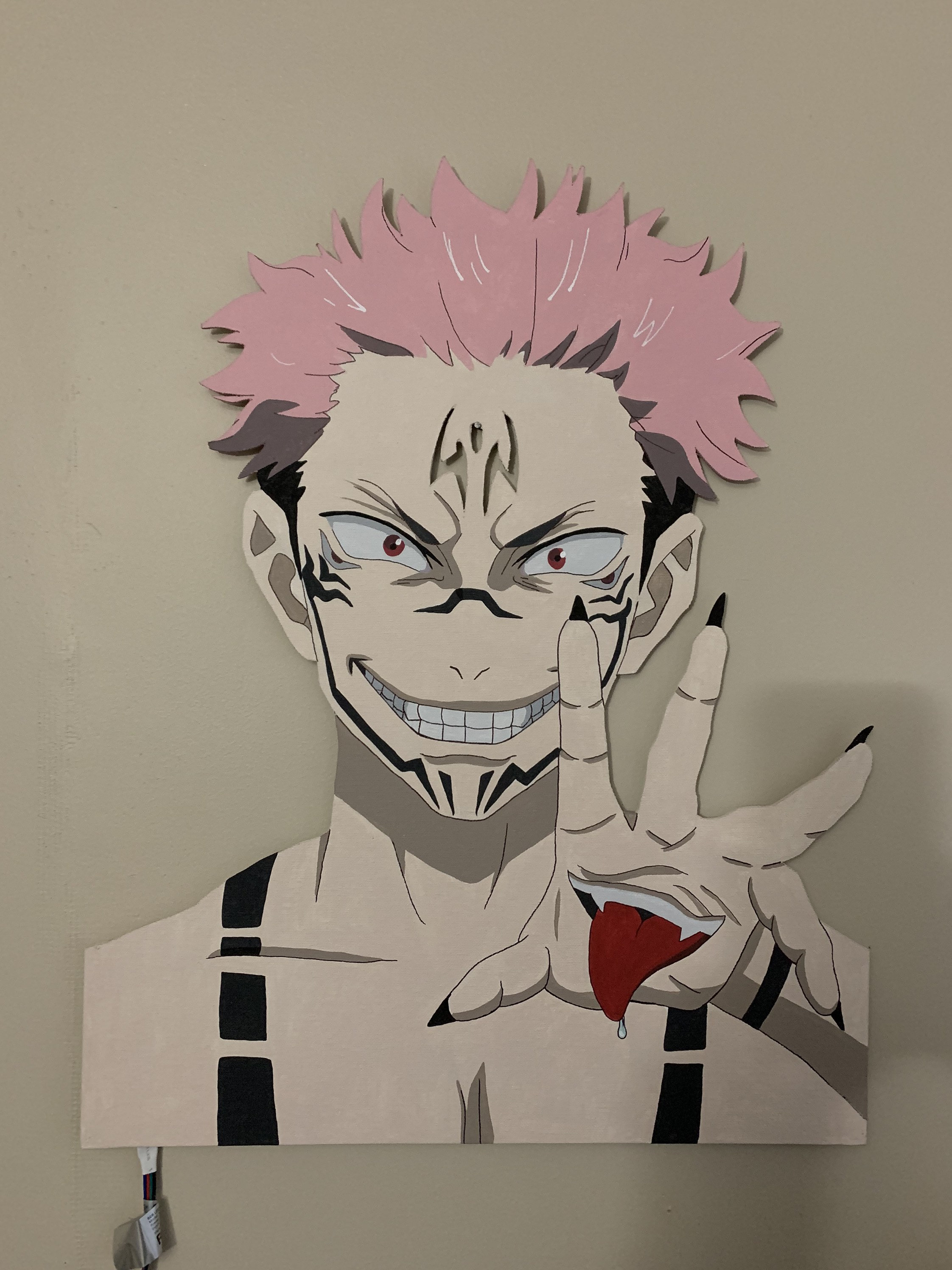 Anime Inspired LED Backlit Painting - Etsy