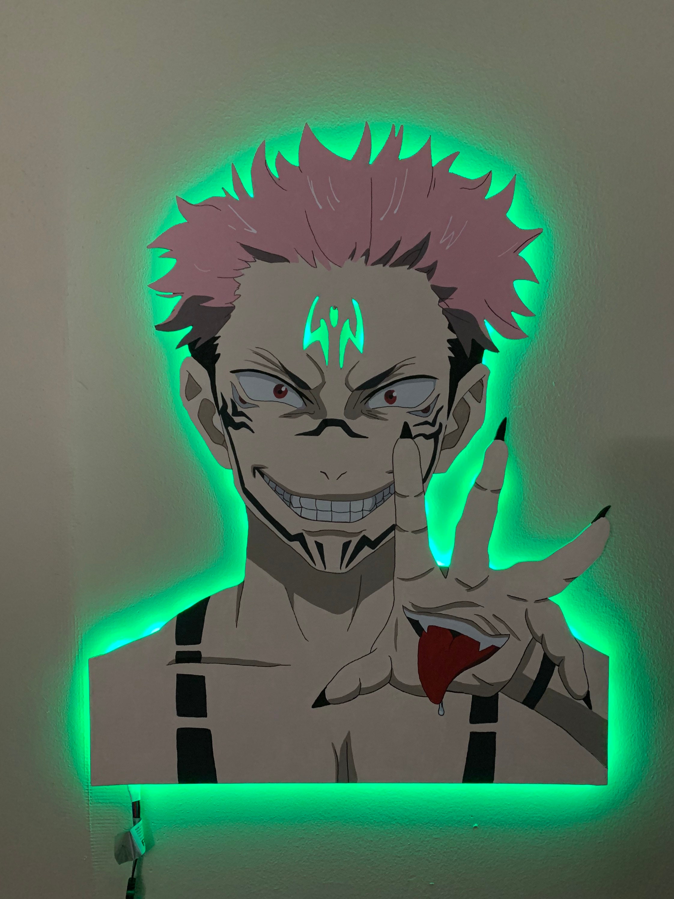 Anime Inspired LED Backlit Painting - Etsy