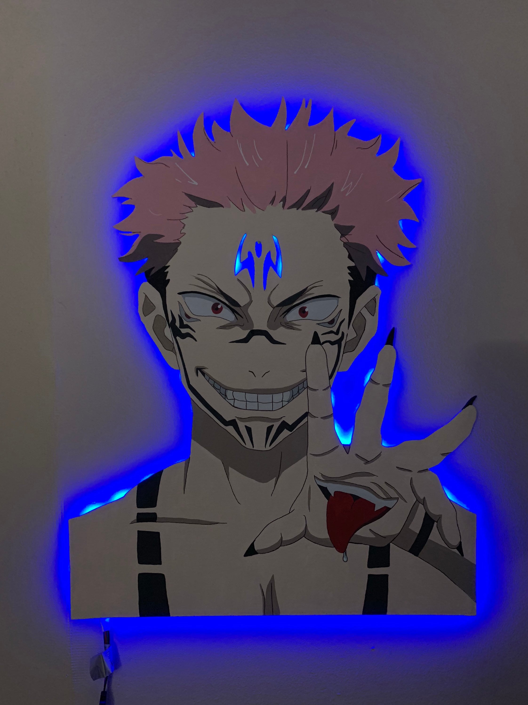 Anime Inspired LED Backlit Painting - Etsy