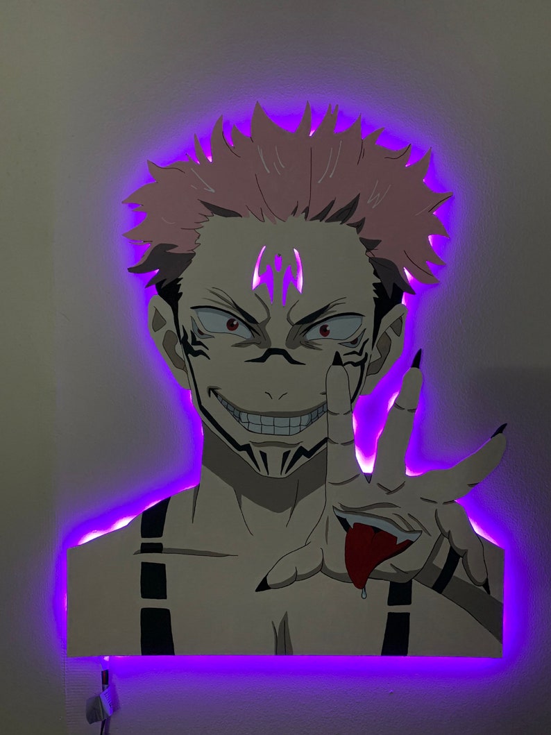 Anime Inspired LED Backlit Painting - Etsy