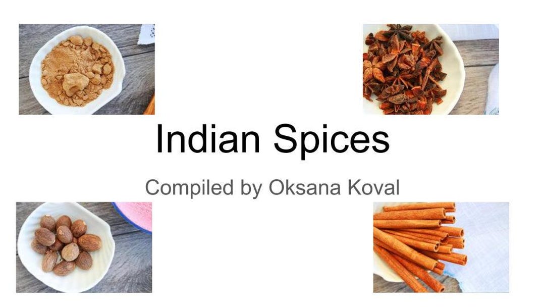 Indian Spices Montessori Printable - Elementary Geography Material - Etsy